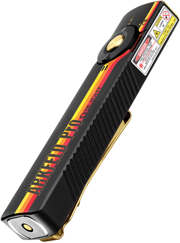 Olight Arkfeld Pro Class 3R Racing Black & Gold Flashlight ARKPROC3RSC ...