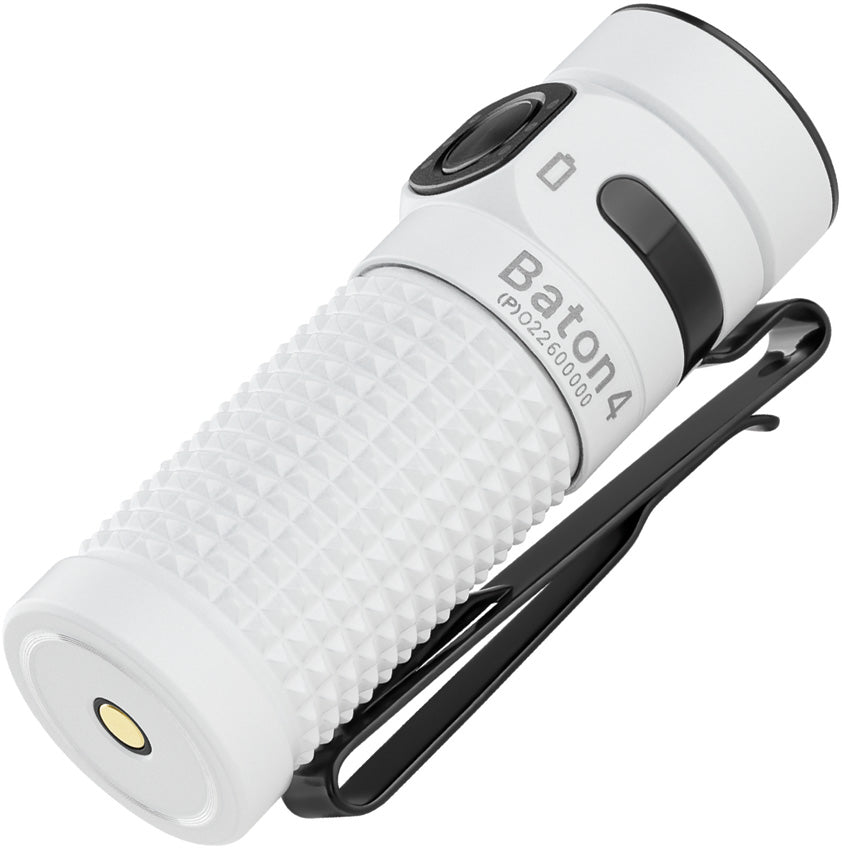 Olight Baton 4 Premium White Flashlight BATON4KITWH – Atlantic Knife ...
