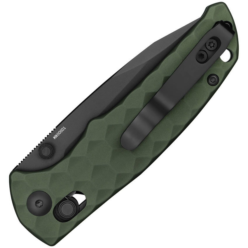 Oknife Rubato 3 Rail Lock Green Aluminum Folding 154CM Pocket Knife RU ...