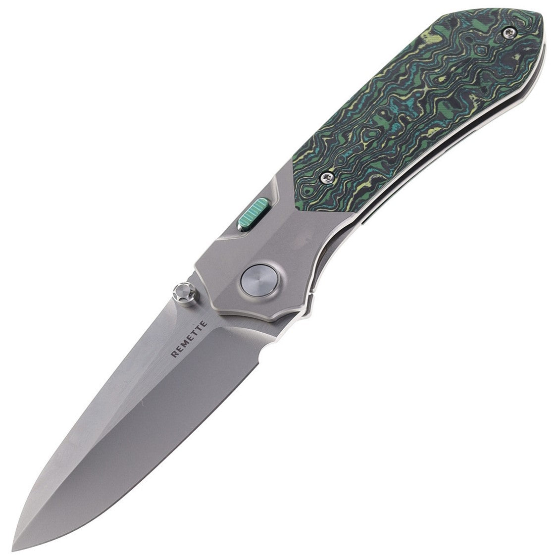 REMETTE RTPT RT-Meteor Grey titanium Toxic Storm Folding Knife ...