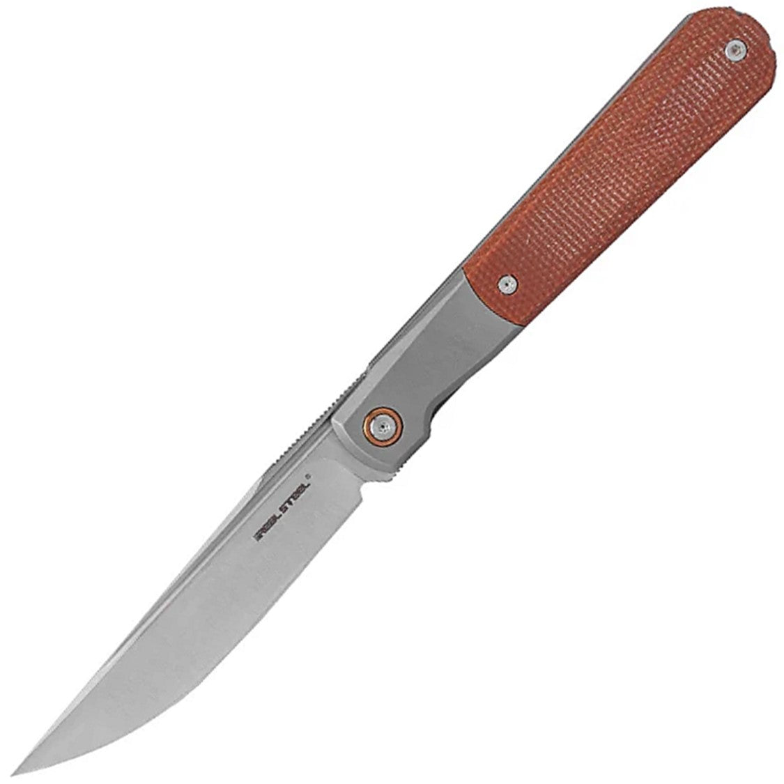 Real Steel Barlow RB-7 Brown Micarta Folding Knife | Precision and Performance in Every Cut ...