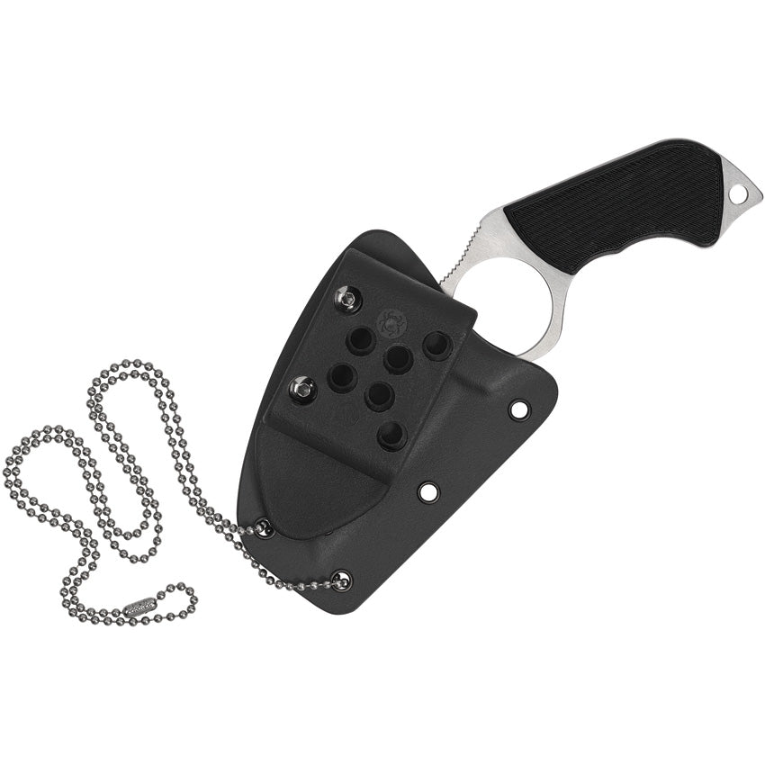 Spyderco Swick 5 Black G10 LC200N Fixed Blade Knife w/ Belt Sheath FB1 ...
