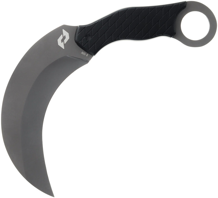 Schrade Boneyard Black AUS-8 Stainless Steel Karambit Fixed Blade Knif ...