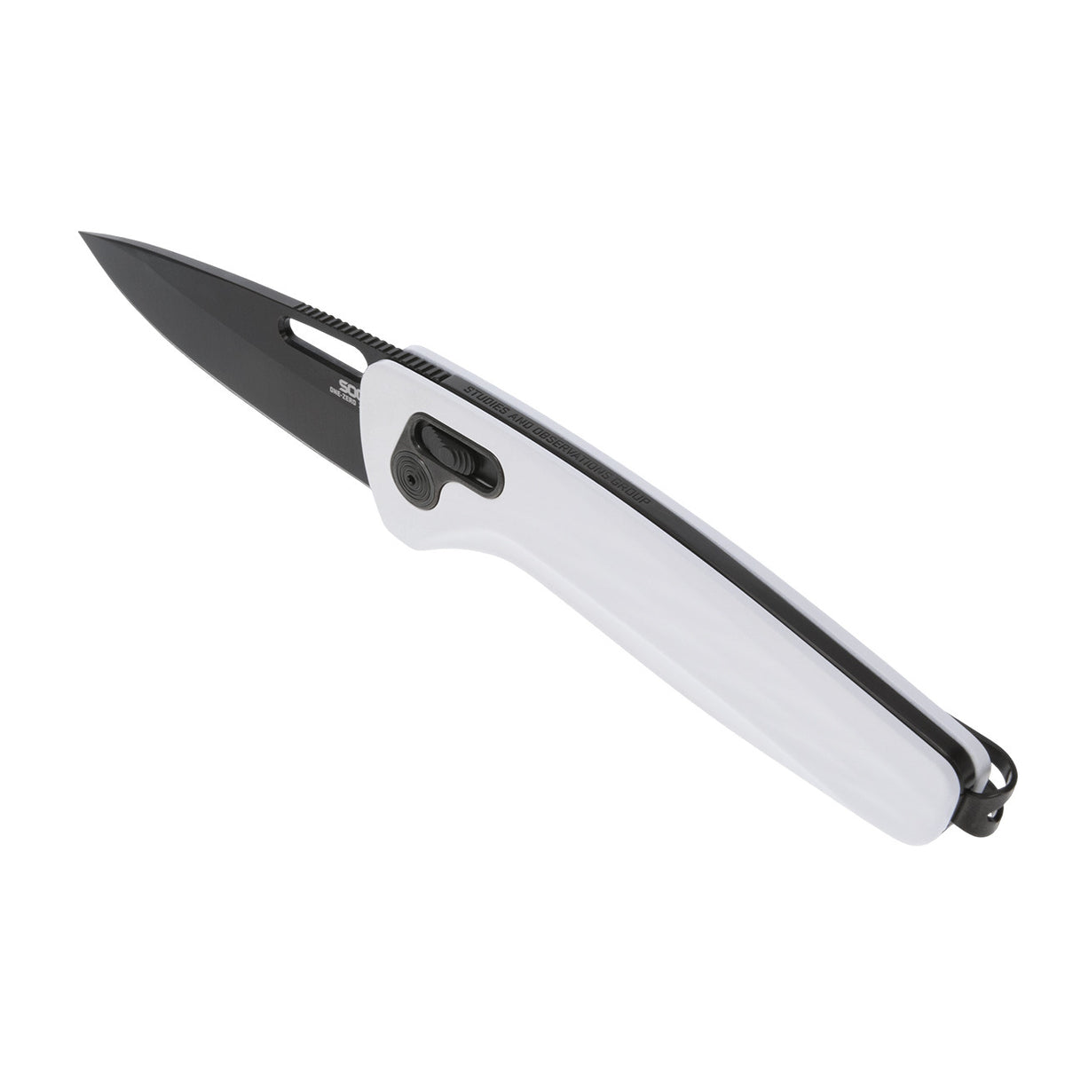SOG One-Zero XR Lock White Aluminum Folding CPM-S35VN Pocket Knife 127 ...