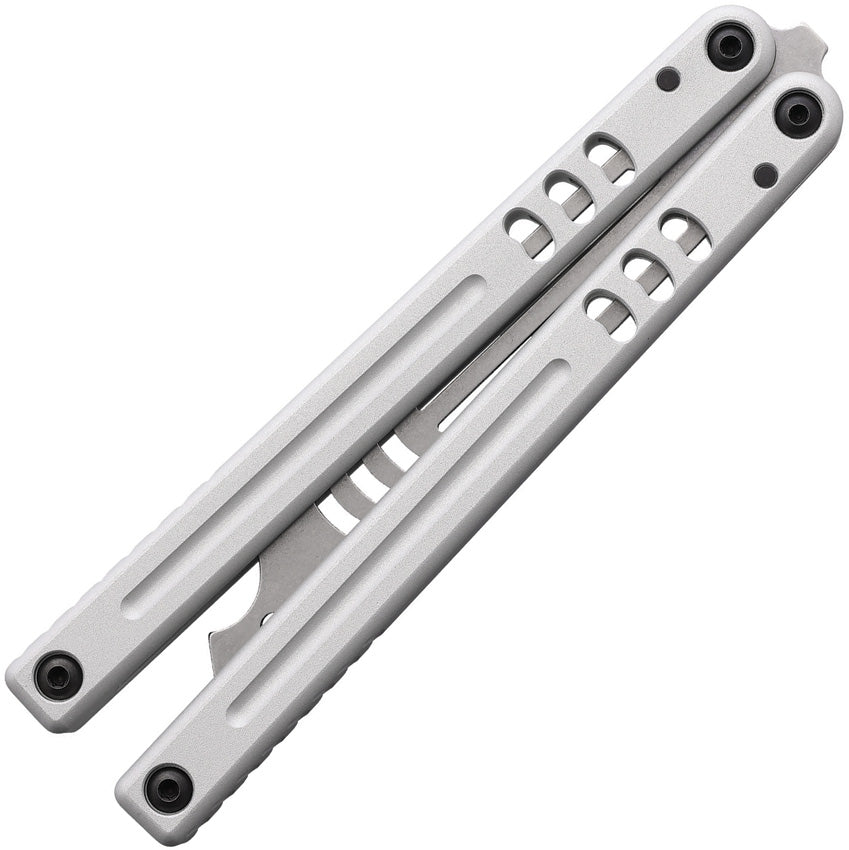 Squid Industries Mako V5 Trainer Silver Balisong | Premium Training ...