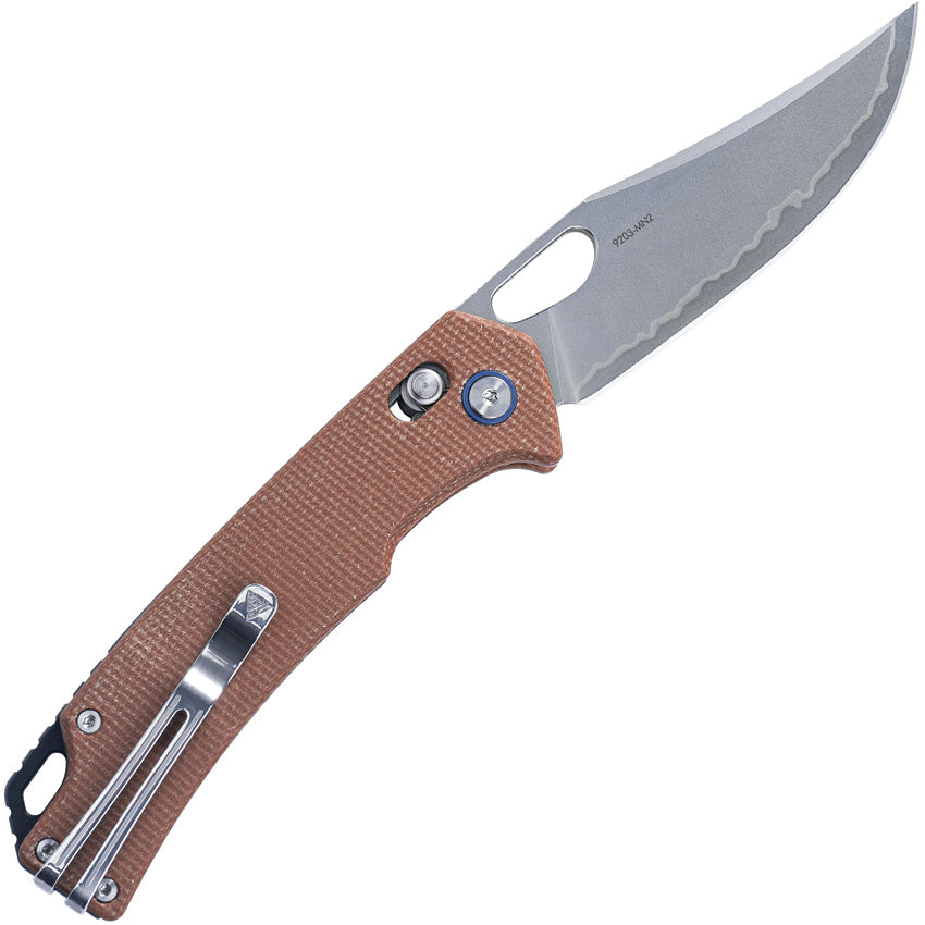 SRM Knives 9203 MN2 Brown Micarta Folding Knife | Premium Quality ...