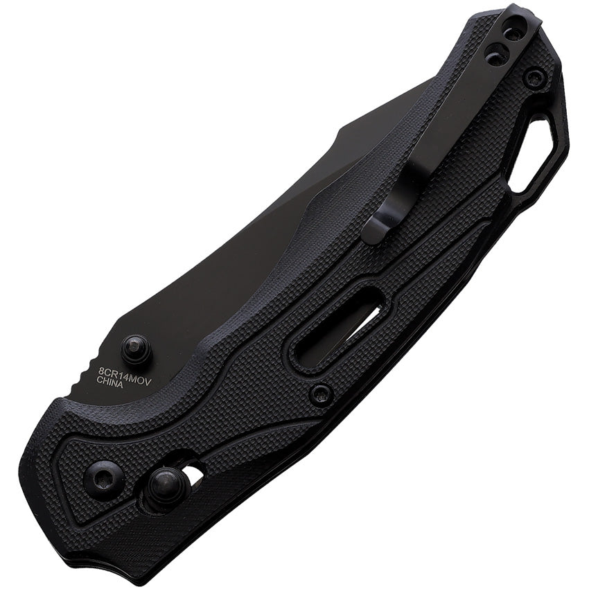 S-TEC Rapid Lock Black G10 Folding Stainless Steel Pocket Knife TS034 ...