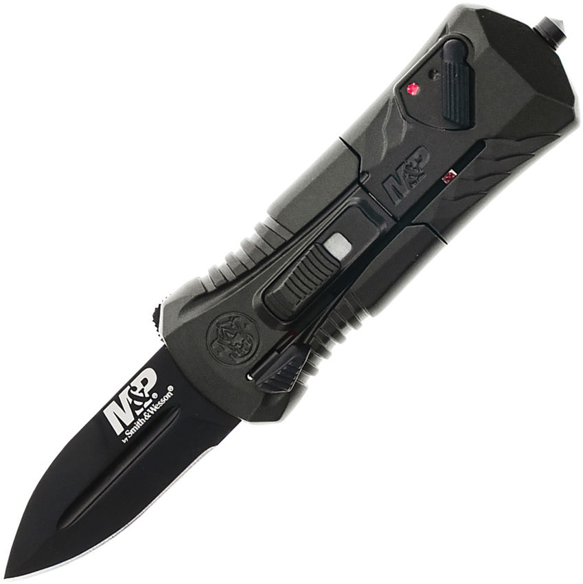 Smith & Wesson MP Compact Black Aluminum OTF Folding Knife 1219171 ...