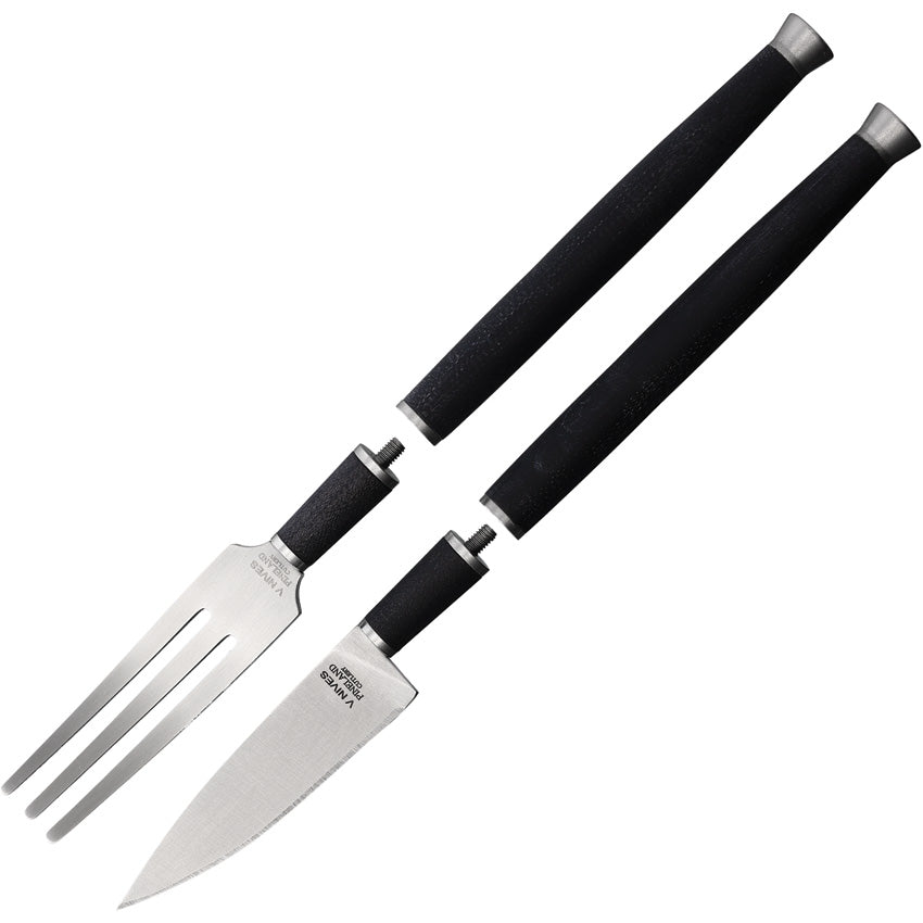 V NIVES Pineland CarniVore Dining Set Black VG-10 Stainless Knife Set ...