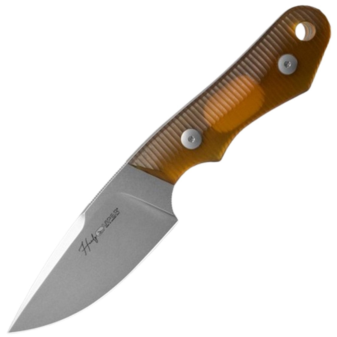 Viper Handy Yellow Ultem MagnaCut Steel Fixed Blade Knife w/ Sheath 40 ...