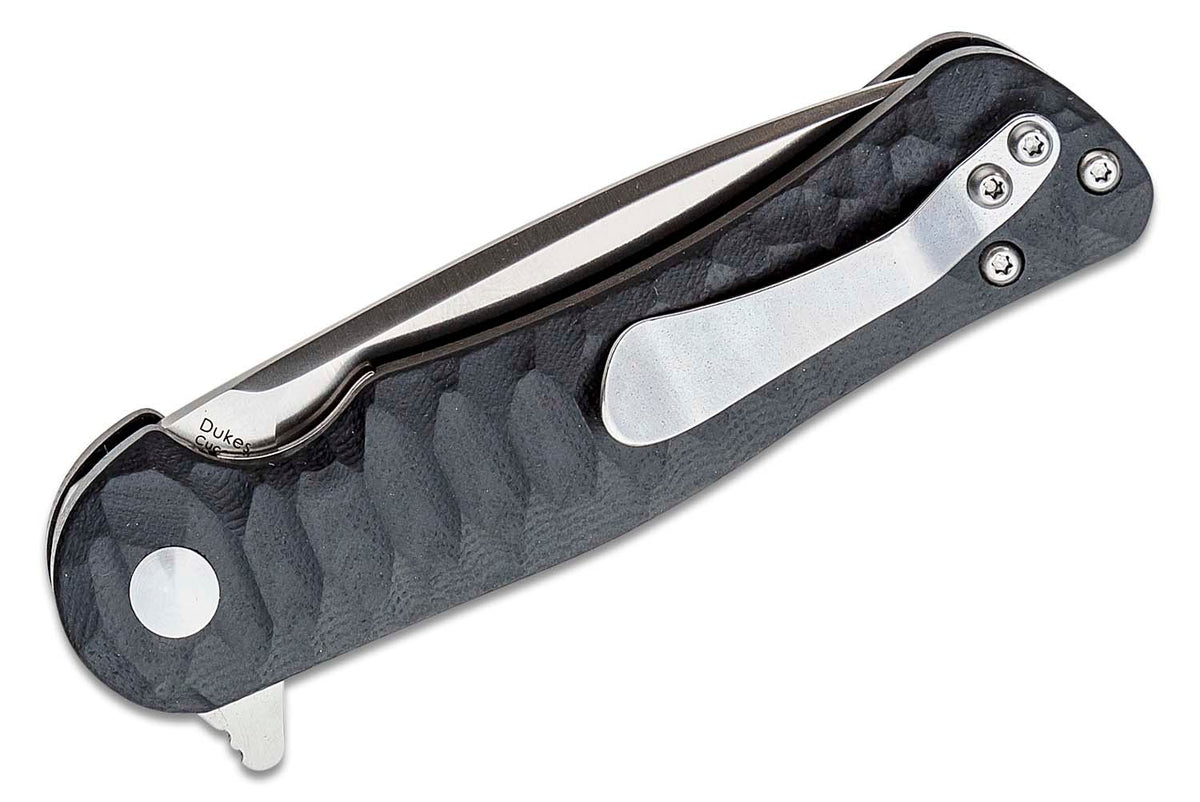 Kizer Cutlery Dukes Black G10 Handle Knife with N690 Steel – Atlantic ...