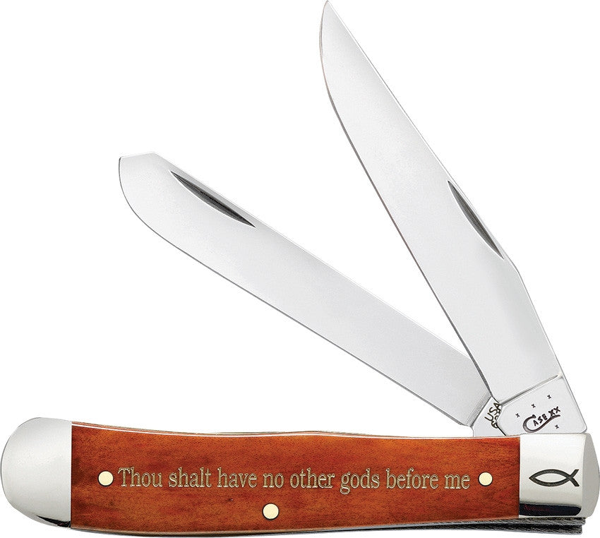 Case XX Cutlery I 1st Commandment Trapper Folding Pocket Knife 6254ss ...