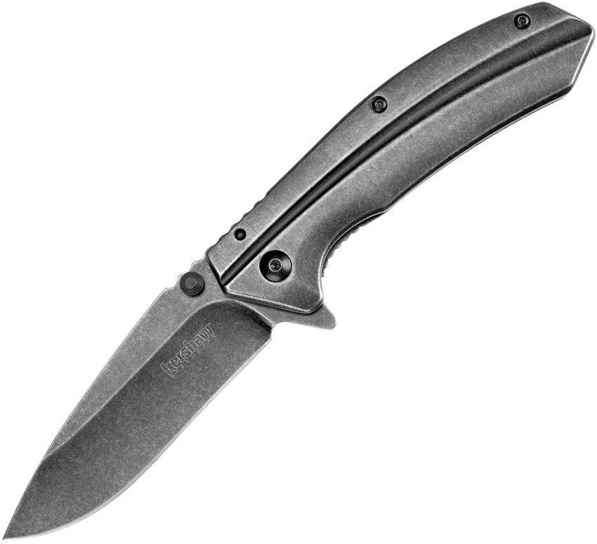 Kershaw Filter A/O Drop Pt Blade Blackwash Finish Framelock Folding Kn ...