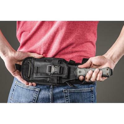 TOPS Tracker Digger Fixed Double Edge Blade Glass Breaker Black Knife ...