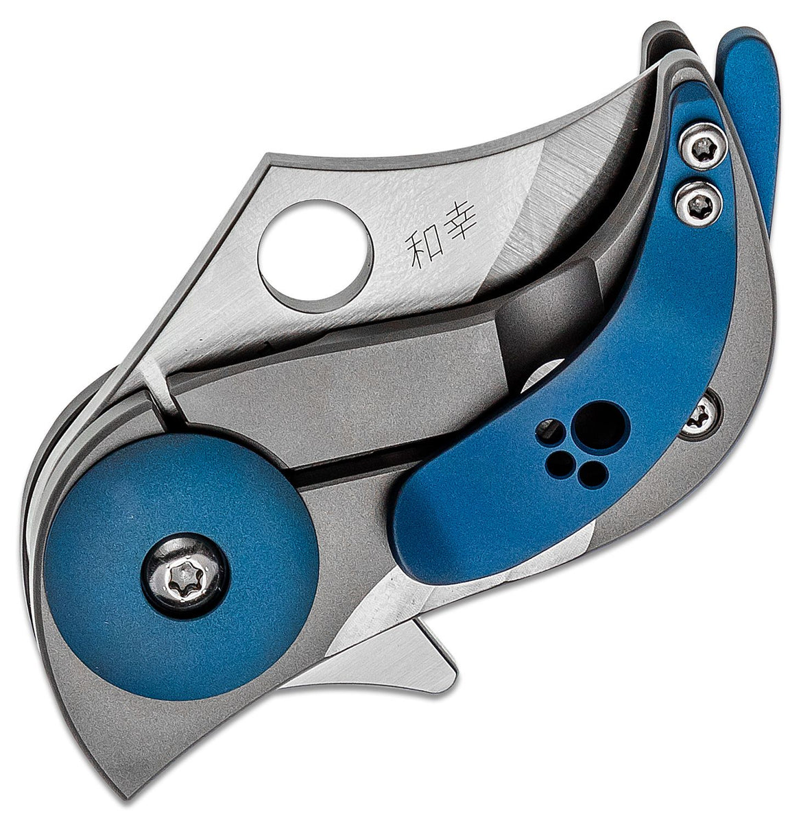 Spyderco Pochi Reeve Integral Lock Gray Titanium Folding CPM-S45VN Kni ...