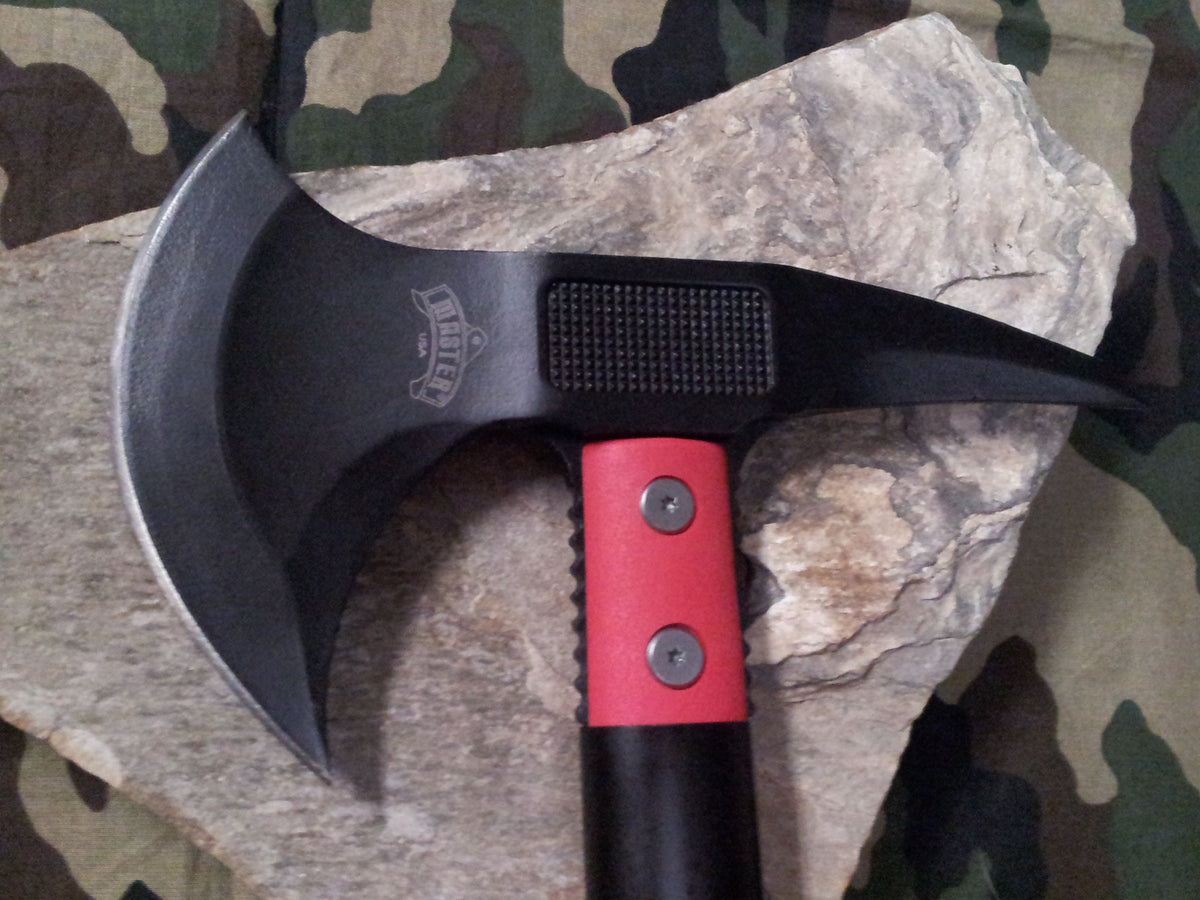 Master USA 17" Black W/ Red Axe Tomahawk - AXE4RD – Atlantic Knife Company