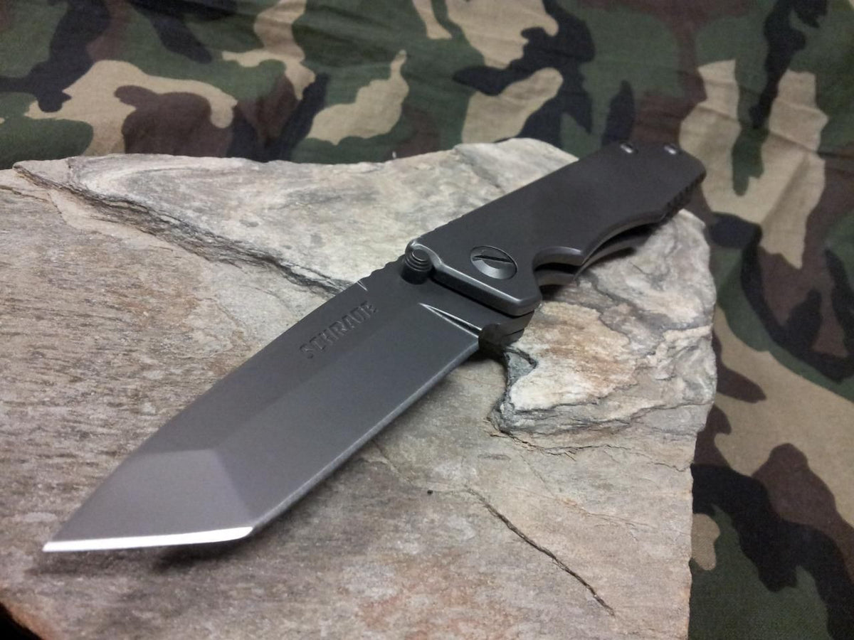 Schrade Framelock Plain Tanto Edge Knife - 307 – Atlantic Knife Company