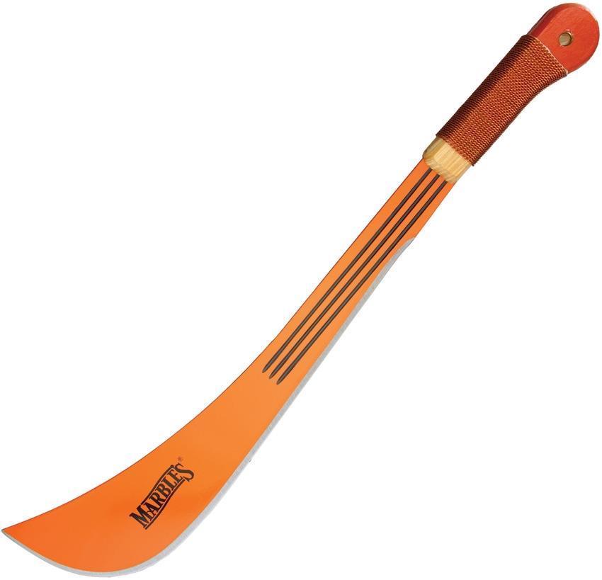 Marbles Swamp Master Machete 23" Orange Full Tang Stainless Outdoor 32 ...