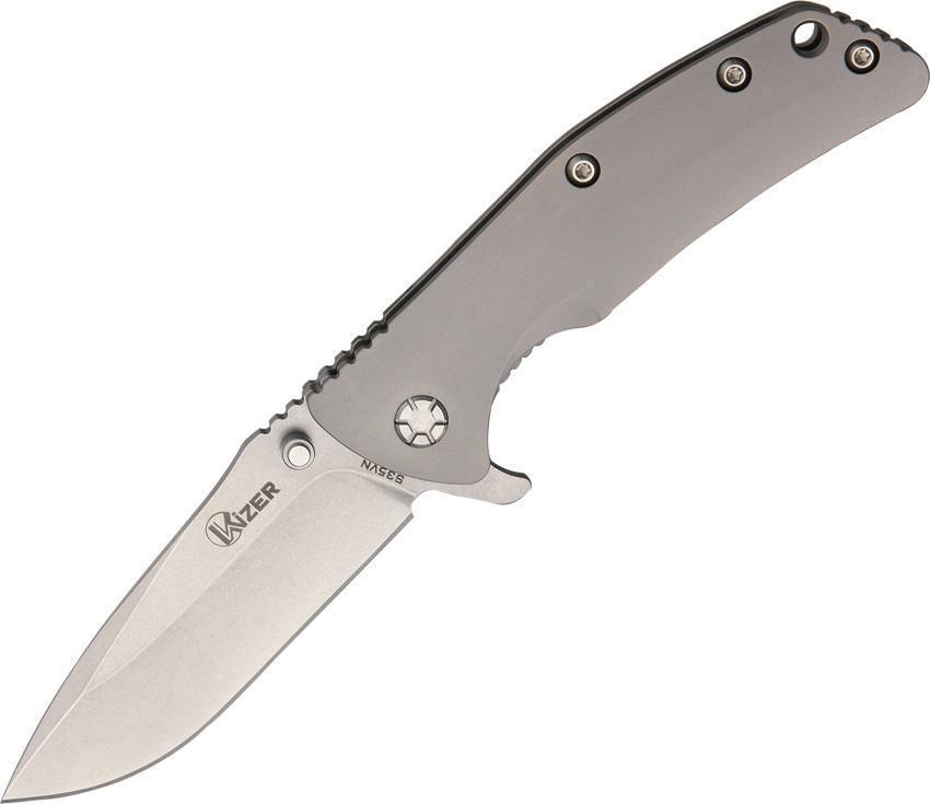 Kizer Cutlery Activ Bantam Titanium Handle Framelock Folding Blade Kni ...