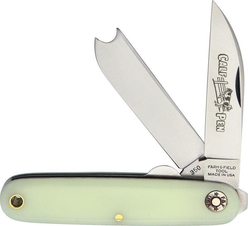 Great Eastern Farm and Field Acrylic Handle 1095HC Folding Pocket Knif ...