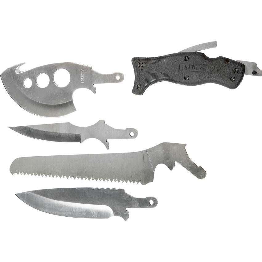 Schrade Switch It 4pc Interchangeable Blades Black Handle Fixed Knife ...