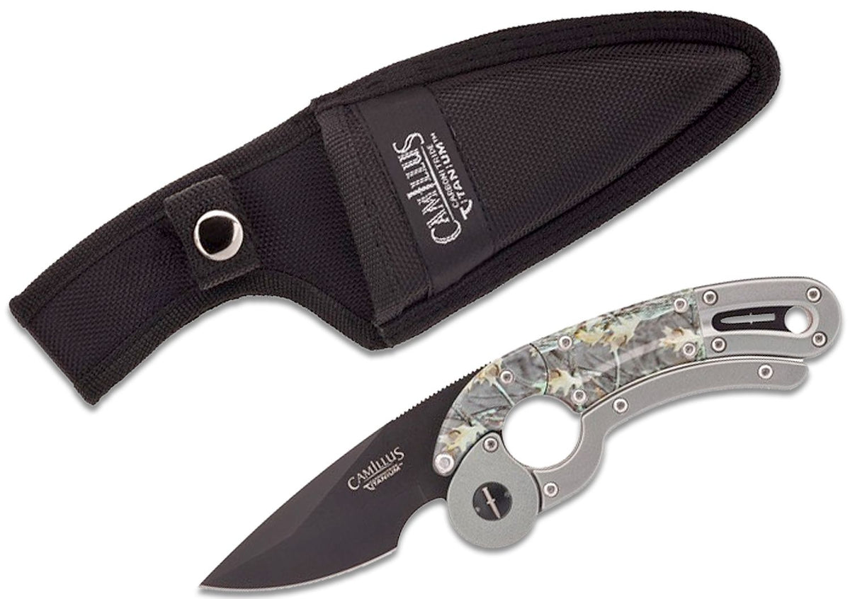 Camillus Dominator Camo AUS-8 Stainless Drop Point Fixed Blade Knife 1 ...