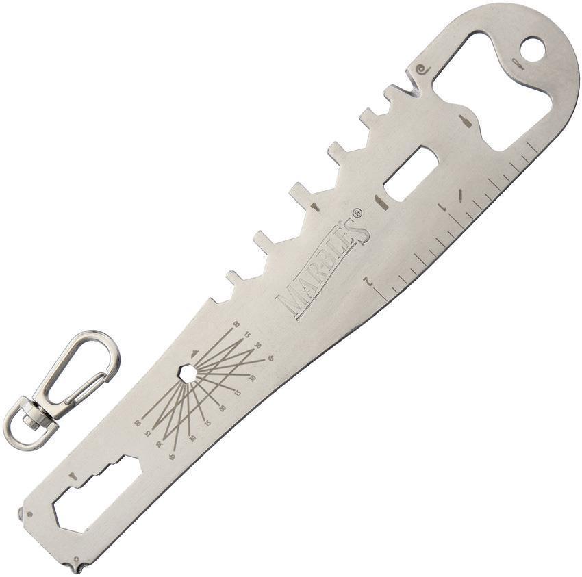 Marbles Knives Hunk O Steel Multi Tool 7" Hex Wrench Ruler Wire Stripp ...