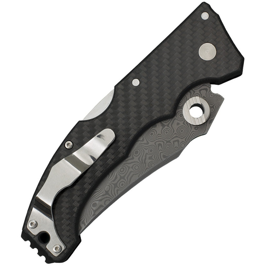 Cold Steel Night Force Folding Damascus Steel Clip Blade Black Handle ...