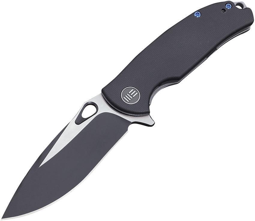 WE KNIFE CO Rectifier Black G10 Handle with Black Stainless Folding Bl ...