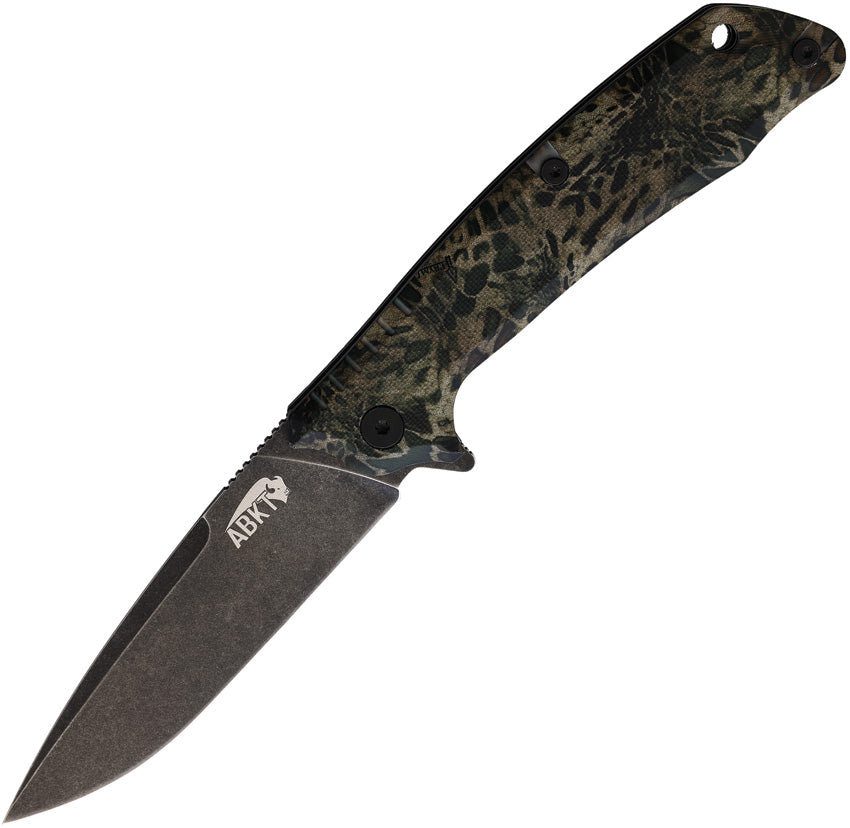 ABKT Tac Predator Linerlock Green Smooth Folding D2 Steel Pocket Knife ...