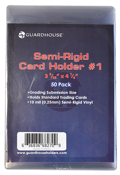 Pack of (50) Guardhouse Semi-Rigid Trading Sports Card Holders ...
