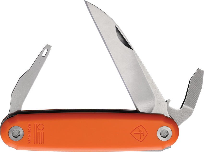 American Service Knife The Alchesay Orange Folding Premium Pocket Knif ...