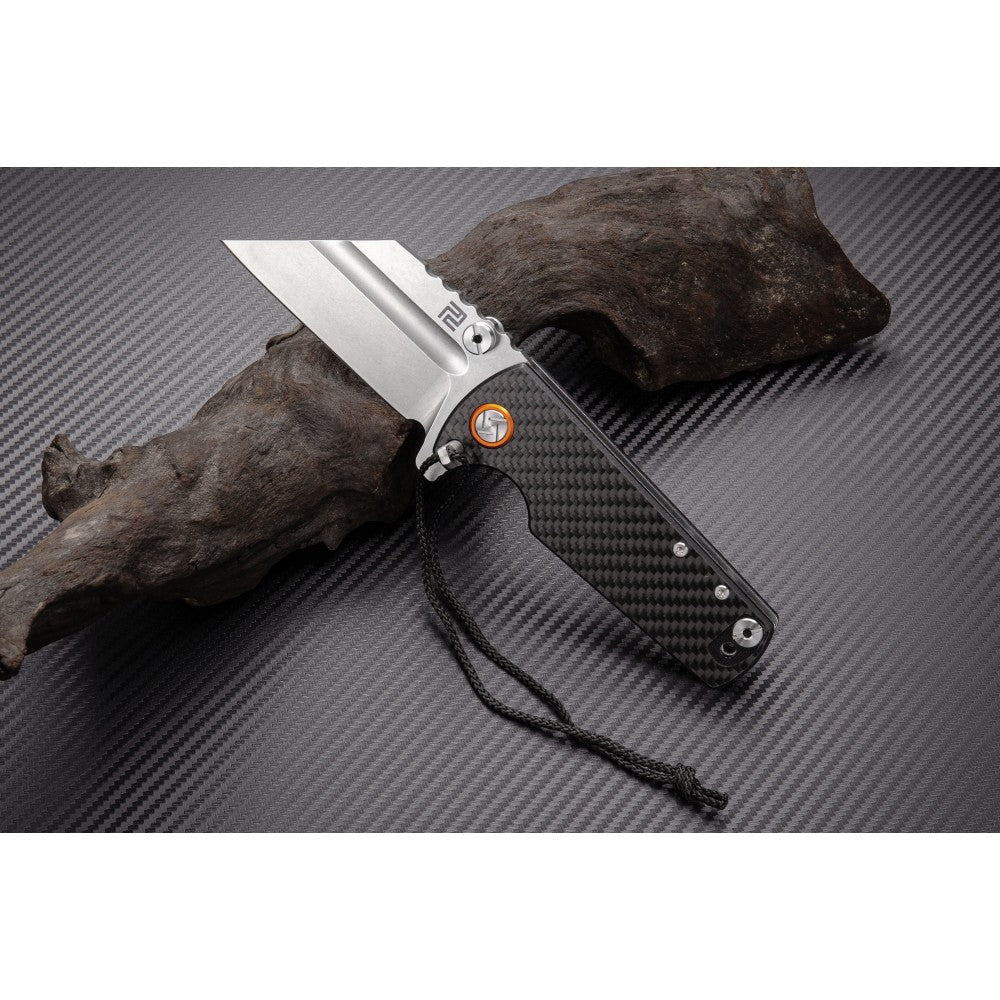 Artisan Proponent 4" Large Linerlock Carbon Fiber Folding D2 Knife 182 ...