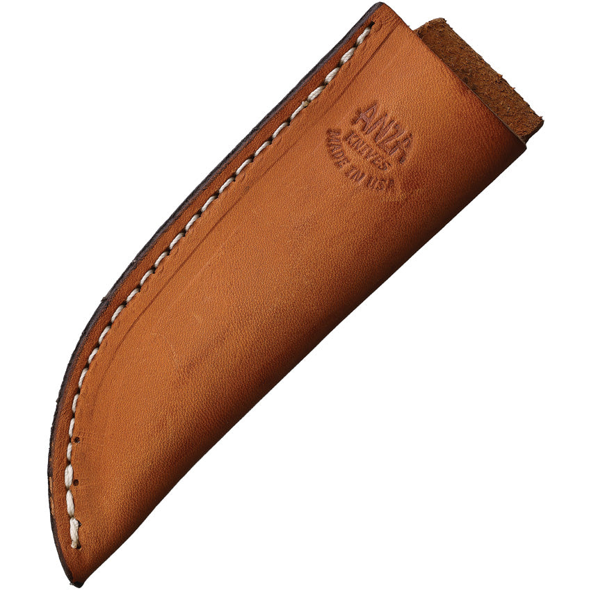 Anza Amber Brown Jigged Bone Clip Point Fixed Blade Knife WKR3AJB ...