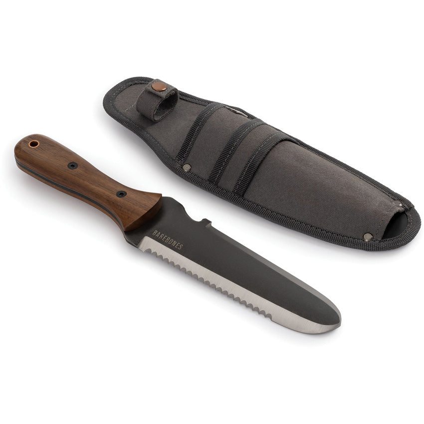 Barebones Living Hori Hori Classic Walnut Wood Stainless Fixed Blade K ...