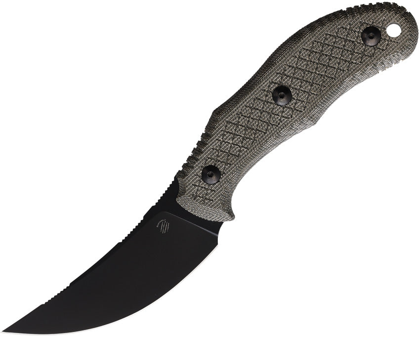 Bastinelli Creations Chopper Green Micarta Bohler M390 Fixed Blade Kni ...