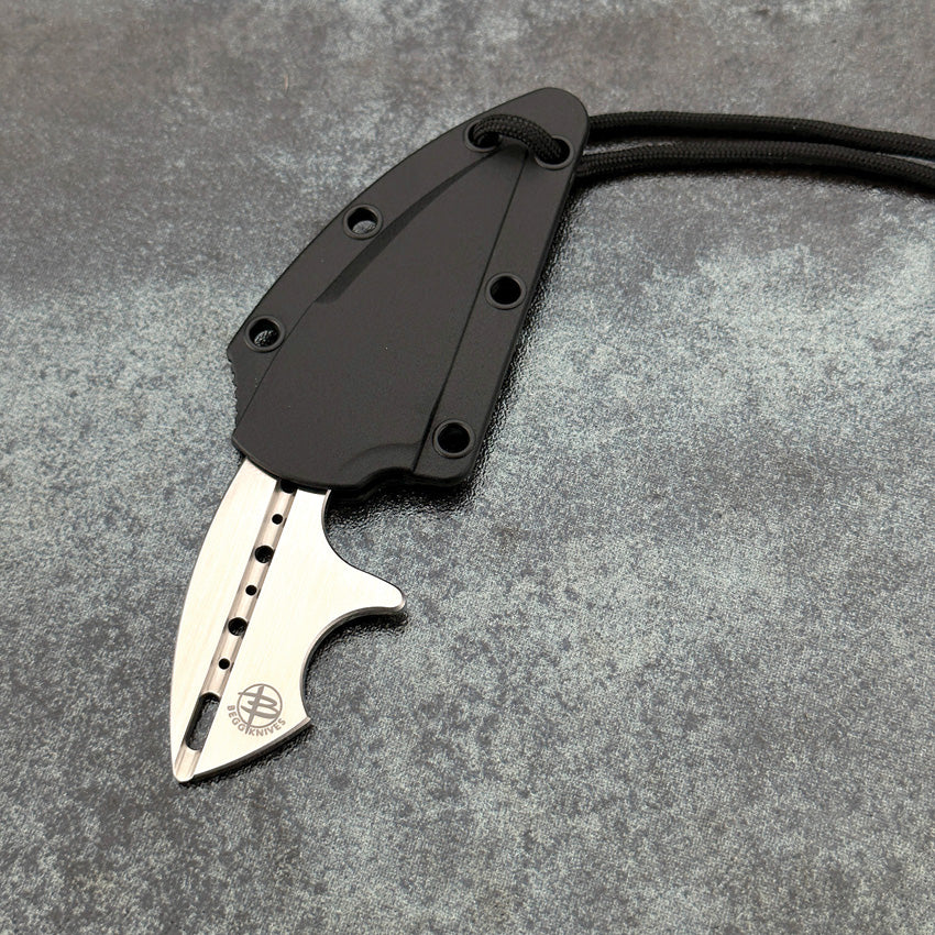 Begg Knives Tree Frog Satin AUS-10 Fixed Blade Neck Knife w/ Sheath 02 ...