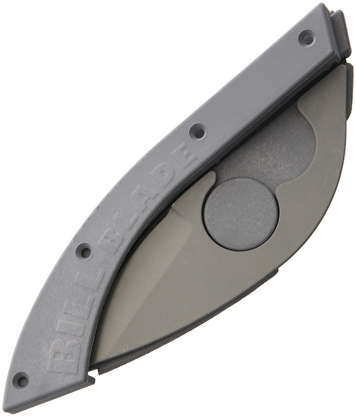 Bill Blade 4" Gray Carbon Steel Fixed Carry on Baseball Cap Hat Knife ...