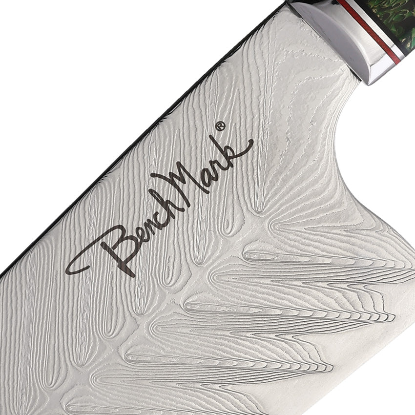 Benchmark Chef's Damascus Black Rosewood Damascus Kitchen Knife 125 ...