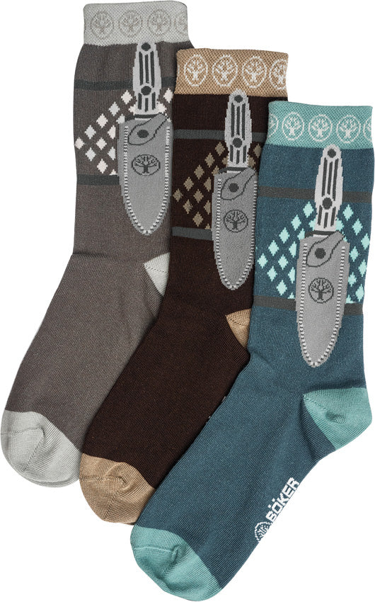 Boker Large Socks Applegate-Fairbairn Knife Design Three Pack 09BO199 ...