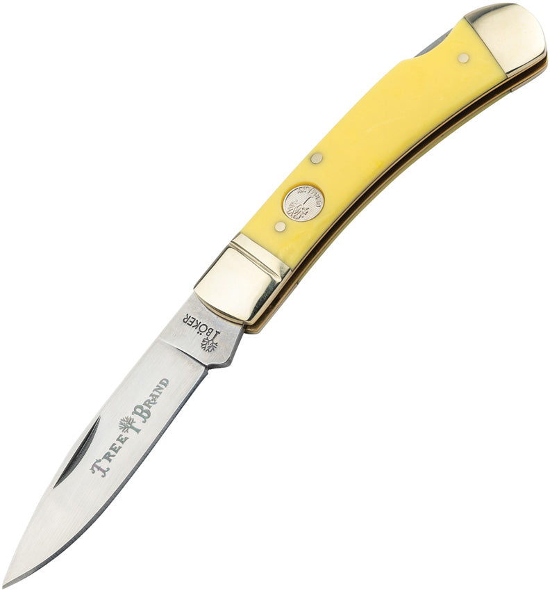 Boker Traditional Series 2.0 Tree Brand Lockback Yellow Folding D2 Kni ...