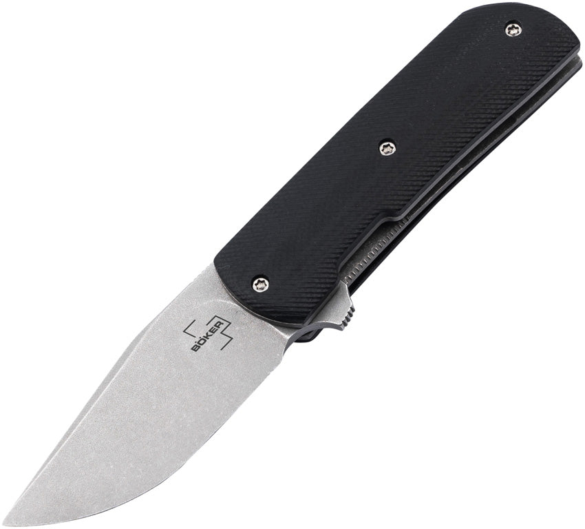 Boker Plus Urban Trapper Stubby Linerlock Black G10 Folding VG-10 Knif ...