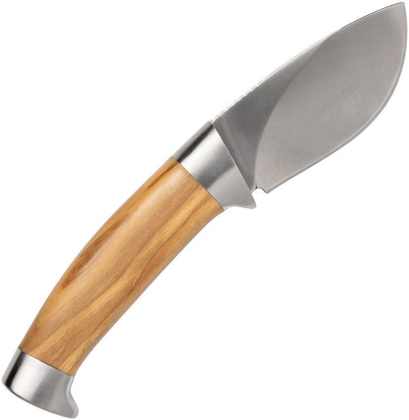 Browning Skinner Smooth Brown Wood Stainless Fixed Blade Knife 0497 ...