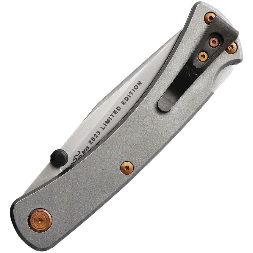 Buck Slim Pro TRX LTD Lockback Gray Titanium Folding S45VN Pocket Knif ...