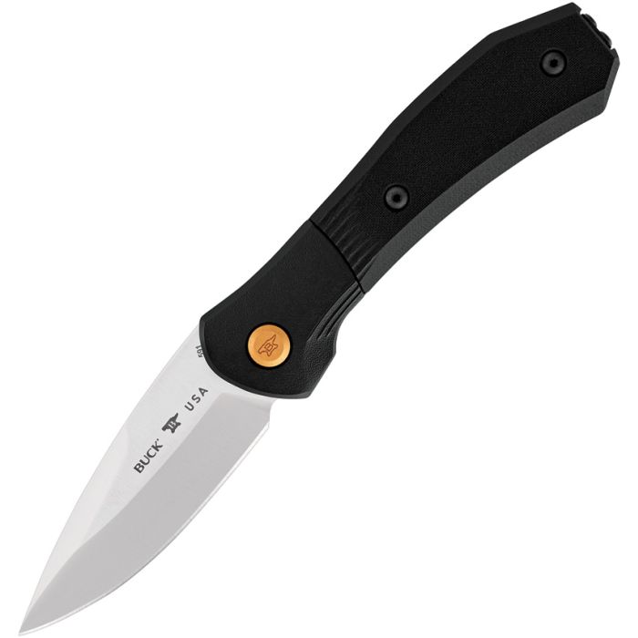 Buck Automatic Paradigm Shift Knife Black G10 CPM-S35VN Stainless Drop ...