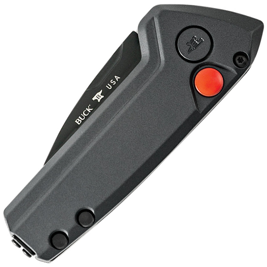Buck Automatic Mini Deploy Knife Button Lock Sniper Gray Aluminum 154C ...