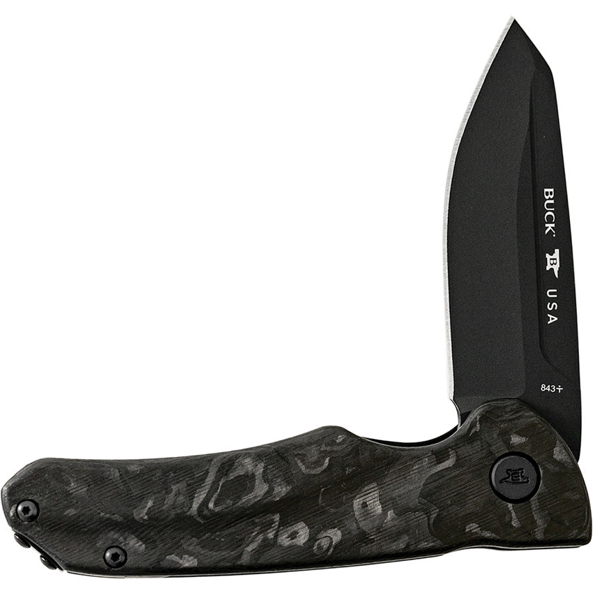 Buck Sprint Ops Pocket Knife Linerlock Carbon Fiber Folding S45VN Reve ...