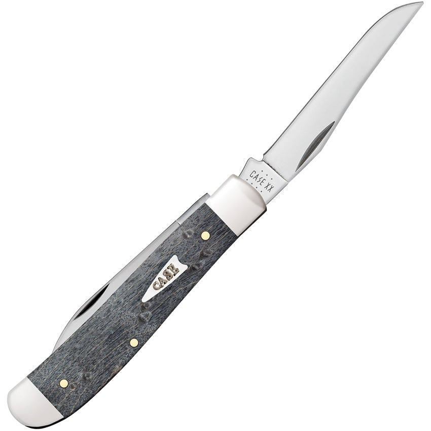 Case Cutlery Mini Trapper Gray Birdseye Maple Folding Stainless Pocket ...