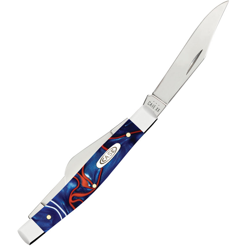 Case Cutlery Stockman Patriot Kirinite Blue/Red Kirinite Folding Stain ...