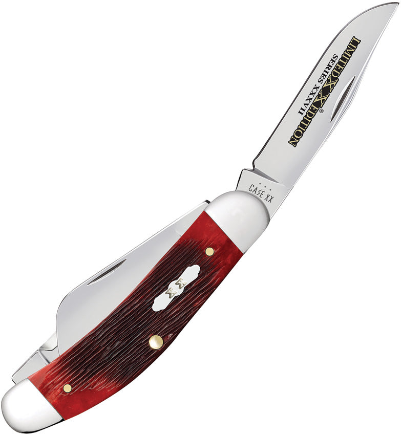 Case Cutlery Sowbelly LTE XXXVII Red Jigged Bone Folding Pocket Knife ...
